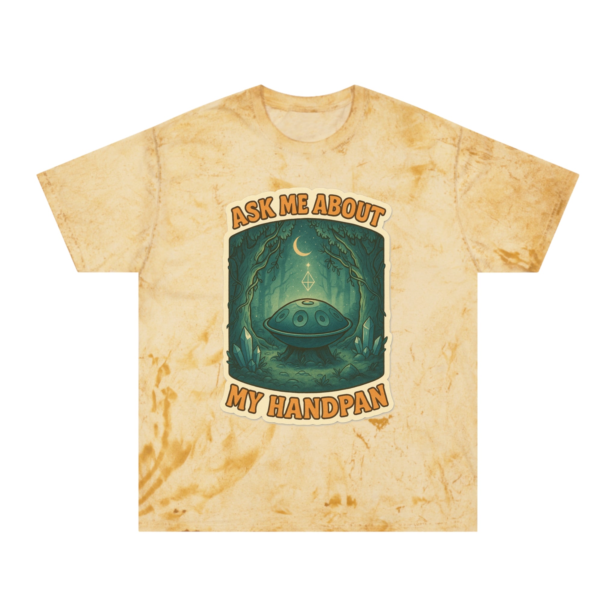 Ask Me About My Handpan | Unisex Color Blast T-Shirt – Chroma Drum